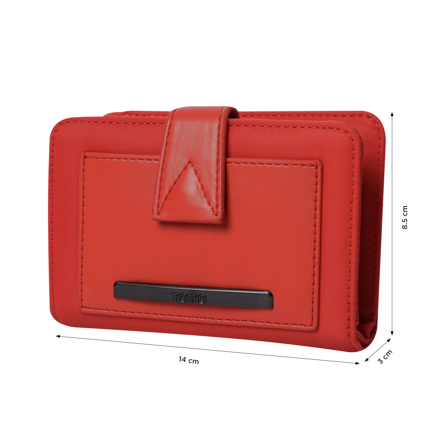 Billetera Myri Con RFID Blocker Roja Mujer