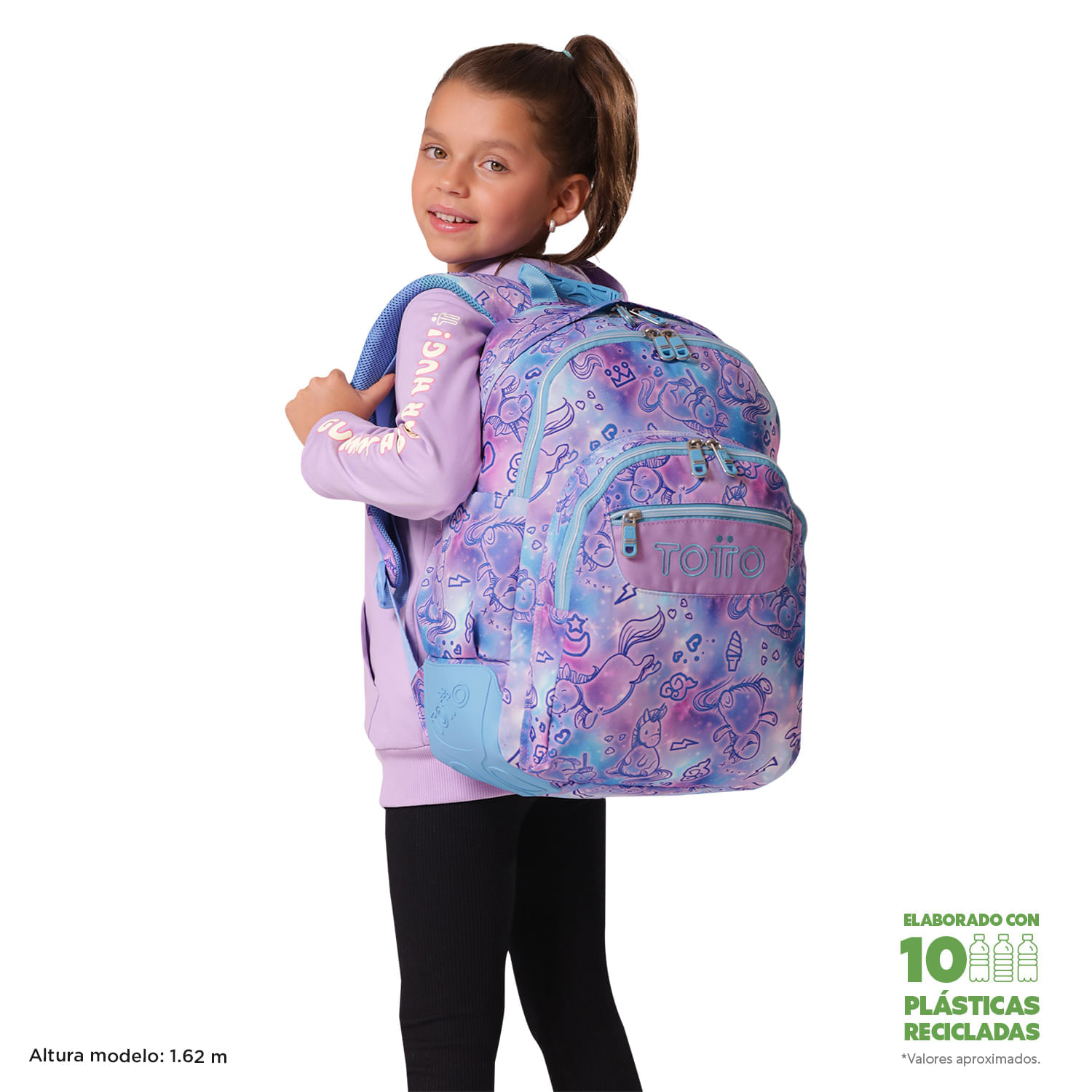 Morral Juvenil Porta PC 14" Rayol Morado