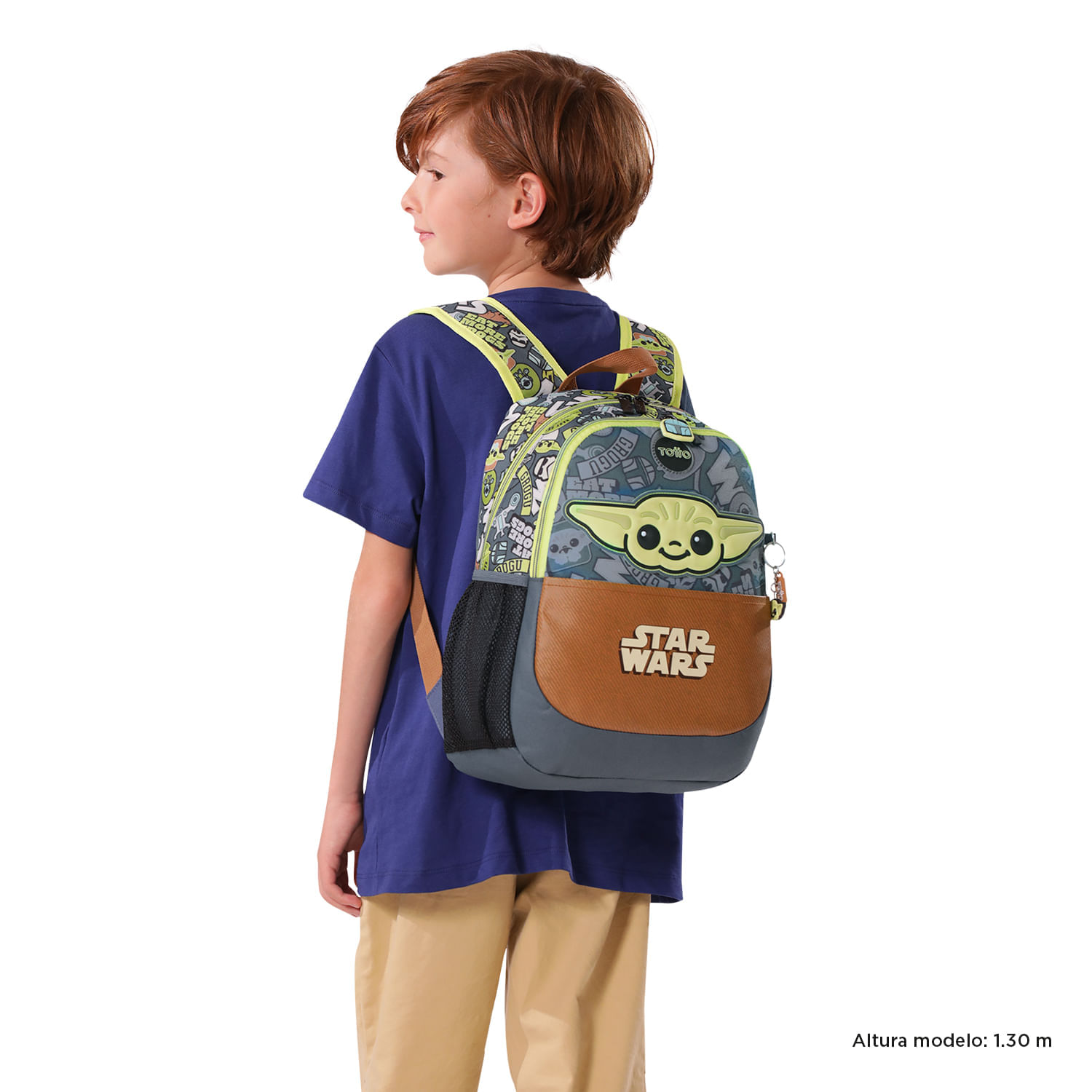 Mochila para Niño Grogu School S Gris