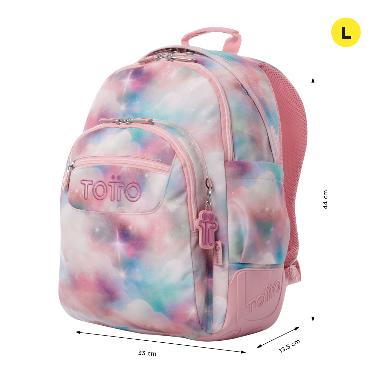 Morral Juvenil Porta PC 14" Rayol Glitter Azul